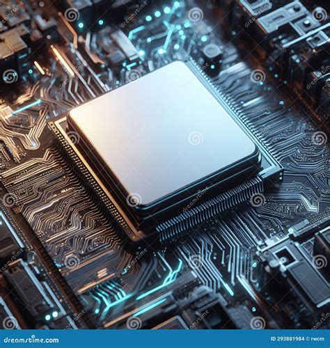 Electronic Circuit Board With Ai Processor The Era Of Ai Chips Stock