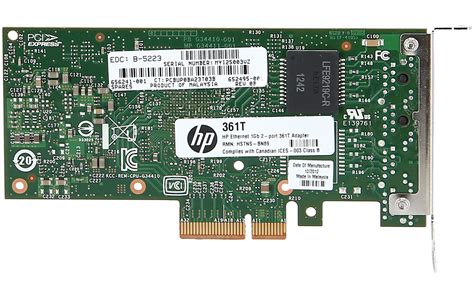 HP 656241 001 HP Ethernet 1Gb 2 Port 361T Adapter New And Refurbished Buy Online Low Prices