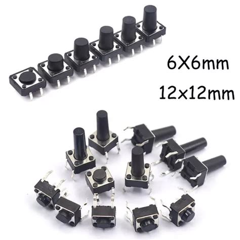 X MM X MM MOMENTARY Tactile Push Button Switch PCB Mounted SPST Pack PicClick AU