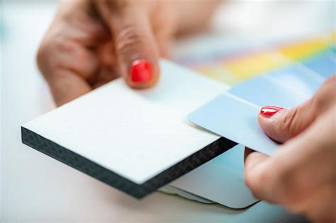 Premium Photo Designer Selecting Samples