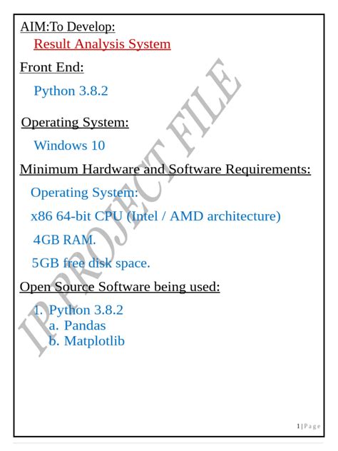 785927048 Ip Project Aman 1 Pdf Computer Architecture Computer