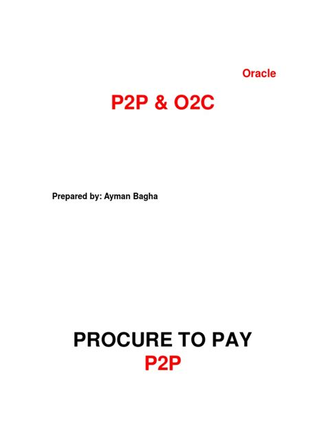 P2p O2c Pdf Receipt Invoice