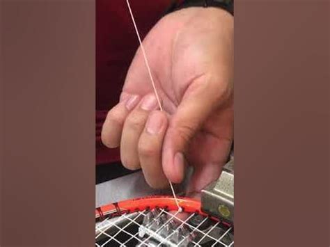 How To Tie A Secure And Tight Finishing Knot In Badminton Racket