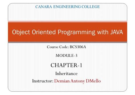 Object Oriented Programming With Java Pdf