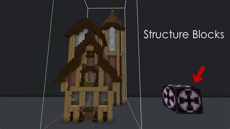 Minecraft Building Tips How To Use Structure Blocks Youtube