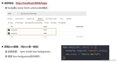 2023年node js koa框架学习一、认识koa 二、 koa的基本使用过程 三、koa中ctx参数的解析 四 掘金