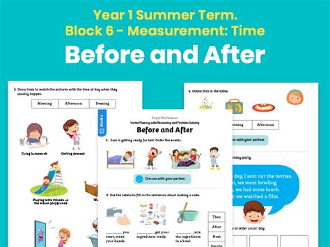 Y1 Summer Term Block 6 Measurement Time Before And After Teaching Resources