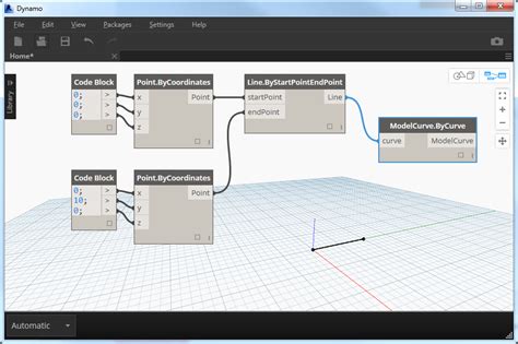 Line With Coordinates Revit Packages Dynamo
