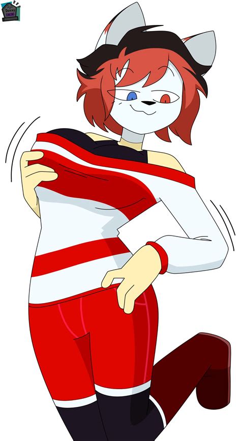 Dezzy On Twitter Anon Commission Getting A Good Gander And Feel For The New Fit You Rock