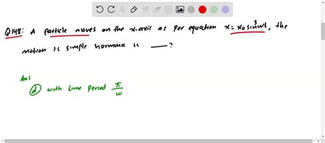 solved a particle is executing s h m of amplitude a and angular