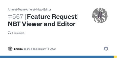 Feature Request Nbt Viewer And Editor · Issue 567 · Amulet Team