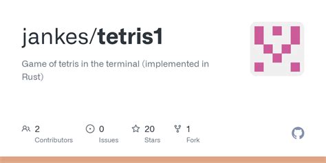 Github Jankestetris1 Game Of Tetris In The Terminal Implemented In Rust
