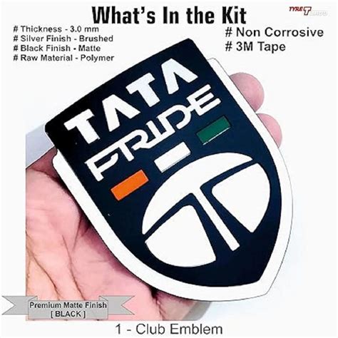 Club Tata Badge Emblem Car Sticker At ₹ 250piece Shahdara New