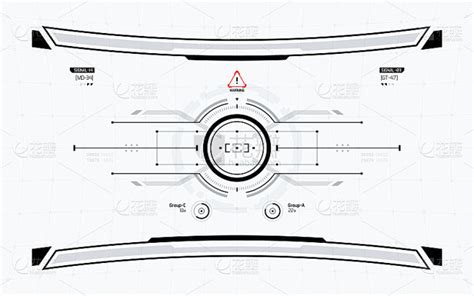 未来科幻技术hud屏幕