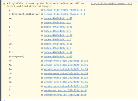 Singlefile Is Hooking The Intersectionobserver Api To Detect And Load