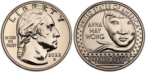 2022 D 25c Anna May Wong Regular Strike American Women Quarters