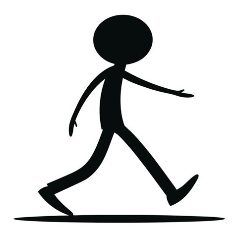 Stick Figure Walking Cycle Vector Art Icons And Graphics For Free