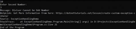 how to create custom exception in c dot net tutorials