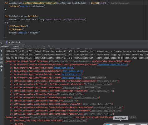noclassdeffounderror org koin ktor plugin koinpluginkt · issue 1355 · insertkoinio koin · github