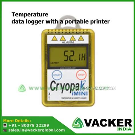 Temperature Data Logger With A Portable Printer For Vaccine Freezer Excel At Piece In