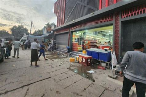 ပုသိမ်ကြီးမြို့နယ်ရှိ စတိုးဆိုင်တစ်ခုအနီး၌ လက်လုပ်မိုင်းပေါက်ကွဲမှုဖြစ်ပွား