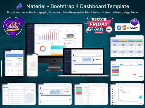 Materiel Bootstrap 4 Dashboard Template Bootstrap Admin Template