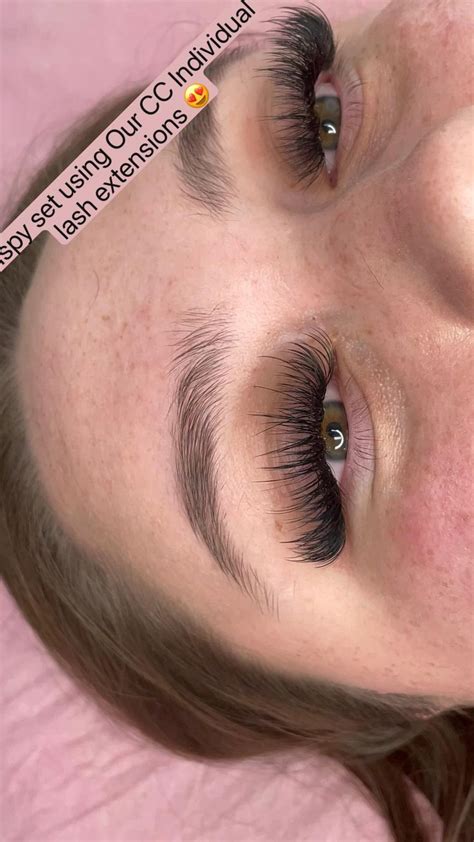 Wispy Set Using Our CC Individual Lash Extensions Individual Lash Extensions Lashes