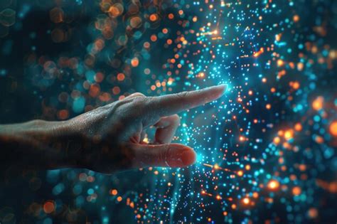 Finger Touch Screen Artificial Intelligence Premium Ai Generated Image