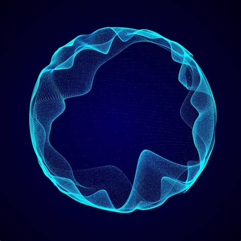 Premium Photo Futuristic Sphere Of Particles And Lines Network Connection Big Data Abstract