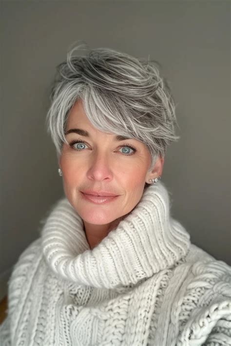 20 Bold Pixie Cuts For Gray Hair That Defy Age