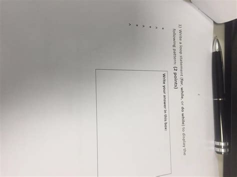 Solved Write A Loop Statement For While Or Do While To