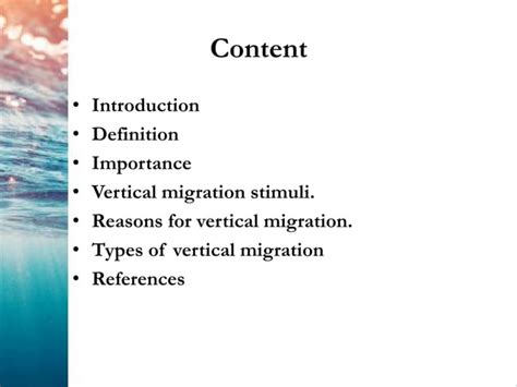 Diel Vertical Migration Dvm Pptx