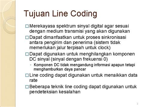 Line Coding Levy Olivia Nur MT Line Coding