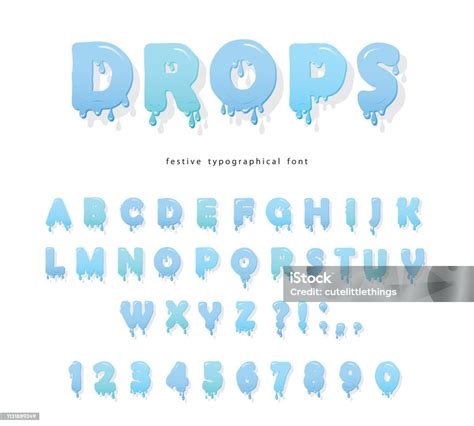 물방울 글꼴 디자인 투명 한 광택 Abc 문자와 숫자 벡터 물에 대한 스톡 벡터 아트 및 기타 이미지 물 컴퓨터 글자 방울 Istock
