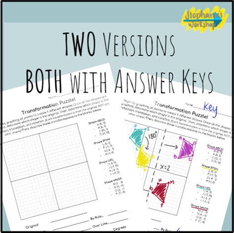 Transformation Puzzle Amped Up Learning