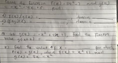 Solved 2 Triven The Function Fon 32²7 그 And Gen N² 42