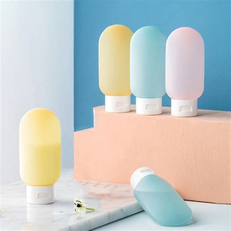 Комплект от 3 пътни бутилки Силиконови 60 мл Многоцветни Emag Bg