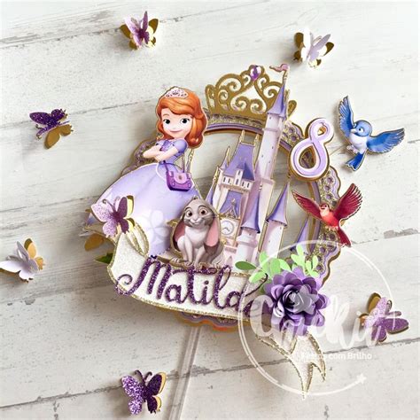 Sofia The First Cake Topper Princess Sofia Cake Topper Etsy Sofia