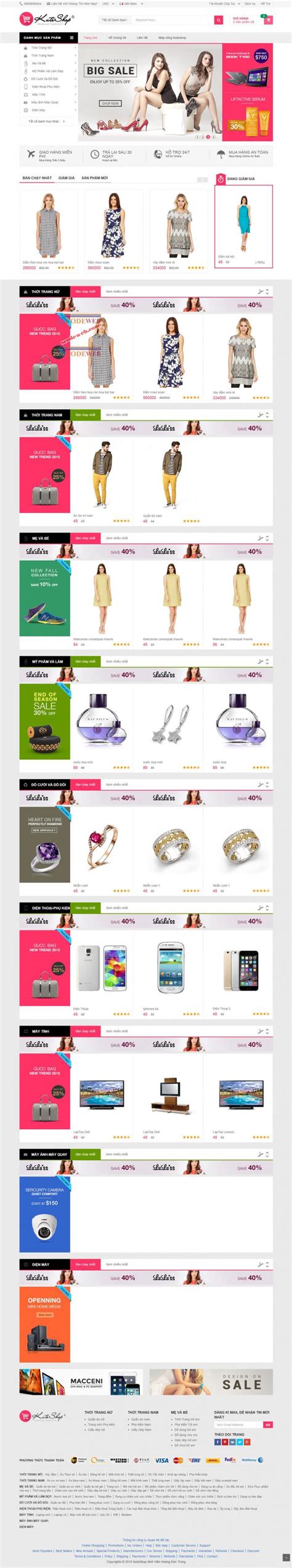 Free Source Code Web Bán Hàng Kuteshop Viết Bằng Yii Framework