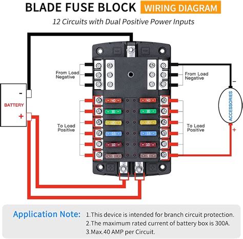 12 Circuit Marine Fuse Block With Negative Bus New Wire 06 24 2024