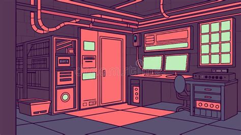 Server Room Data Center Tech Infrastructure Network System Vector Design Generative Ai Stock