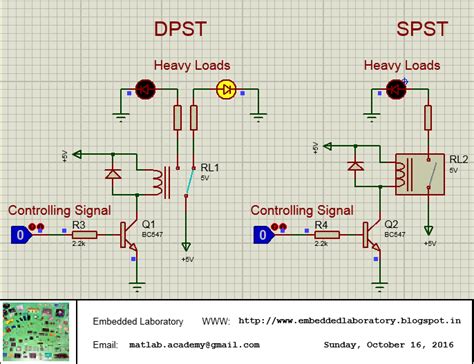 Relay A Electromagnetic Switch Embedded Laboratory
