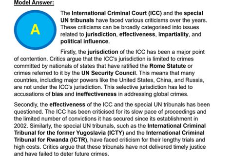 Edexcel A Level Politics Model Answers Full Papers Paper 3b Global Politics 2021 Handout