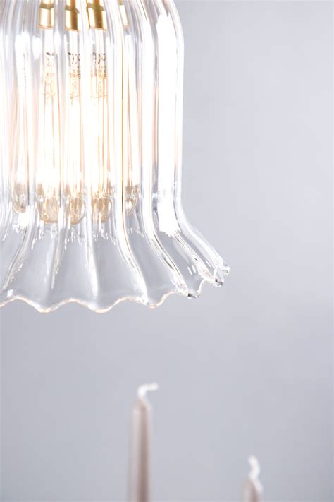 Humphrey Large Fluted Ribbed Pendant Light Glow Lighting