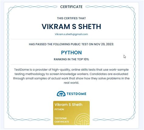 Vikram Sheth On Linkedin Im Happy To Share That Ive Obtained Another