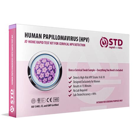 Papillomavirus Hpv At Home Rapid Self Test Kit