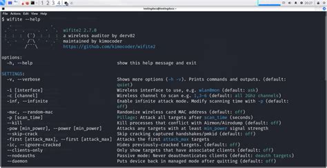 Wifite In Kali Linux TestingDocs