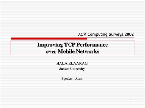 ppt improving tcp performance over mobile networks powerpoint presentation id 6517825