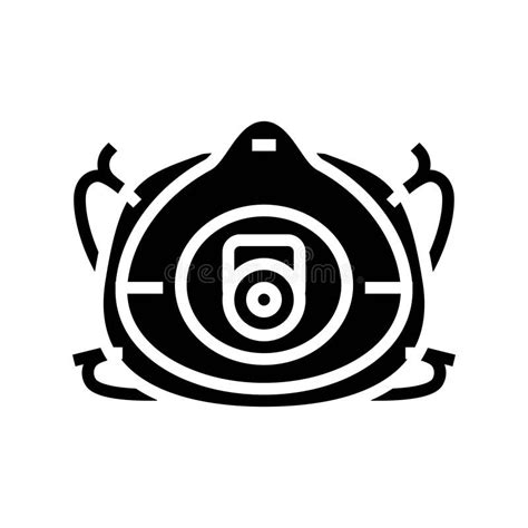 N95 Mask Ppe Protective Equipment Glyph Icon Vector Illustration Stock