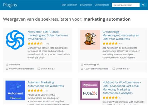 wordpress marketing automation plugins wat is er mogelijk
